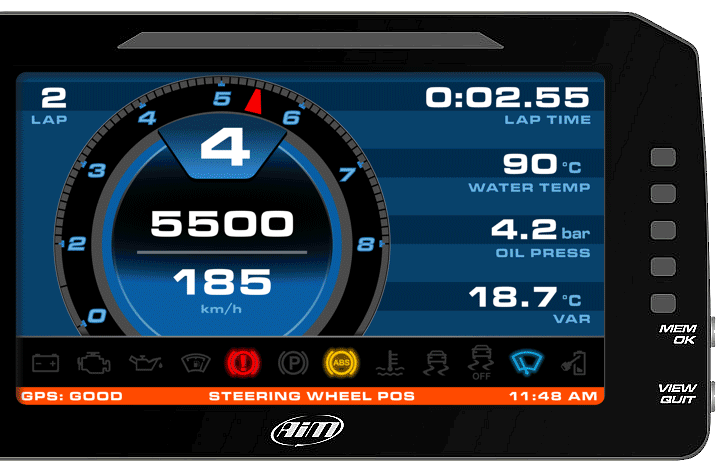 AiM MXP STRADA [COMPACT DASH 6" TFT DISPLAY] – Lifestyle Motorsport